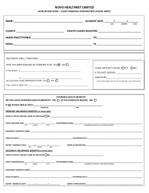 Fillable Online Forms: Injured or ill people WSIBWorkers eForm6 ...