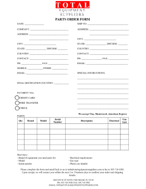 Fillable Online HWH Web Order Form Fax Email Print - pdfFiller