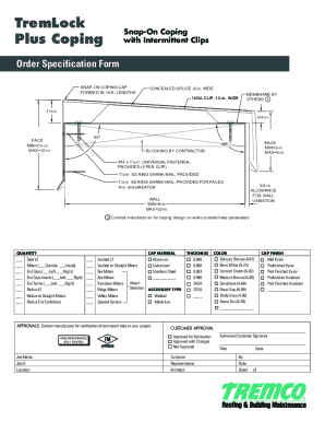 Fillable Online TremLock Metal Roofing and Wall Solutions Fax Email Print - pdfFiller