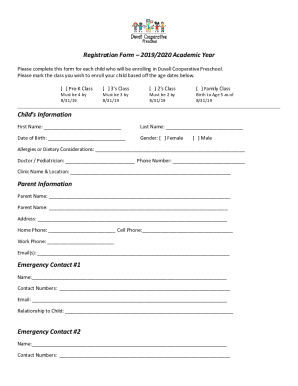 Fillable Online Registration / Registration - Duval County Public ...