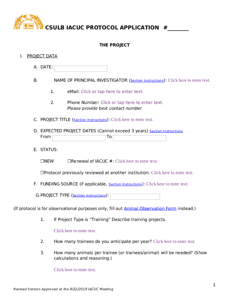 UWA IRB New Protocol Application Doc Template | pdfFiller