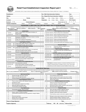 Fillable Online dphhs mt Retail Food Establishment Inspection Report ...
