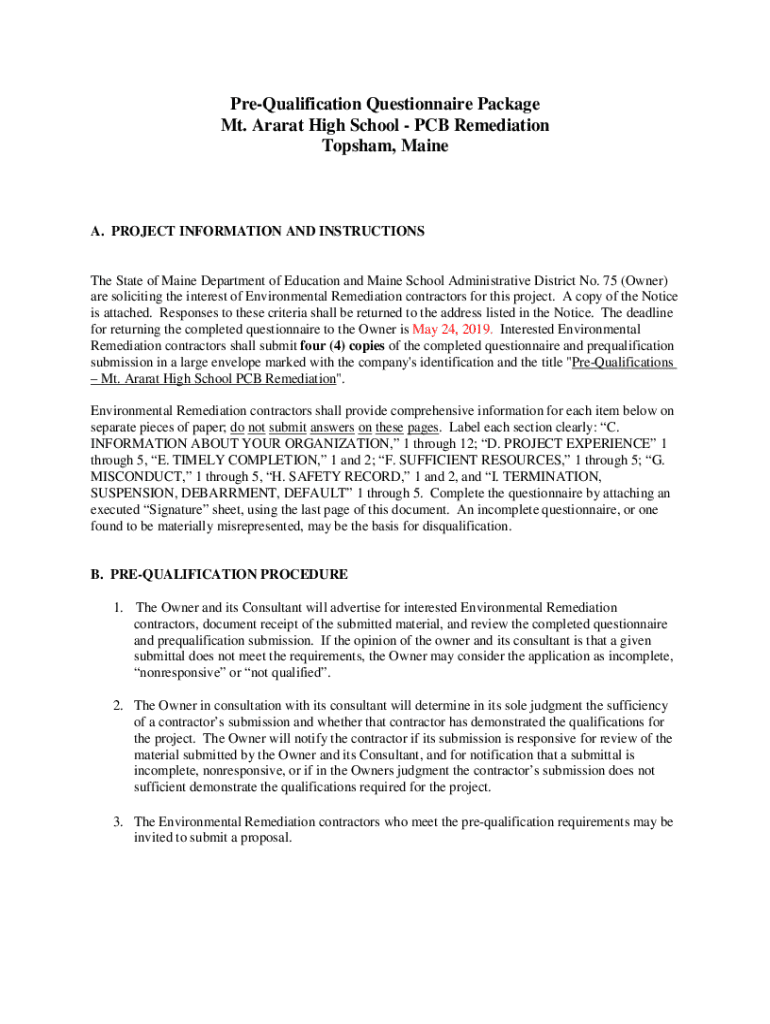 Fillable Online Pre-Qualification Certification Process - Miami-Dade ...
