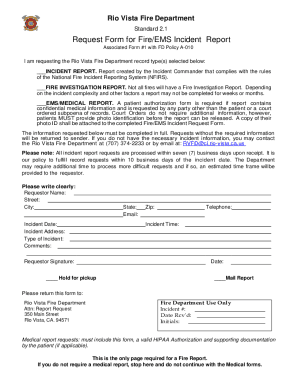 Fillable Online Fire Incident Report: Free TemplatesSafetyCulture Fax ...