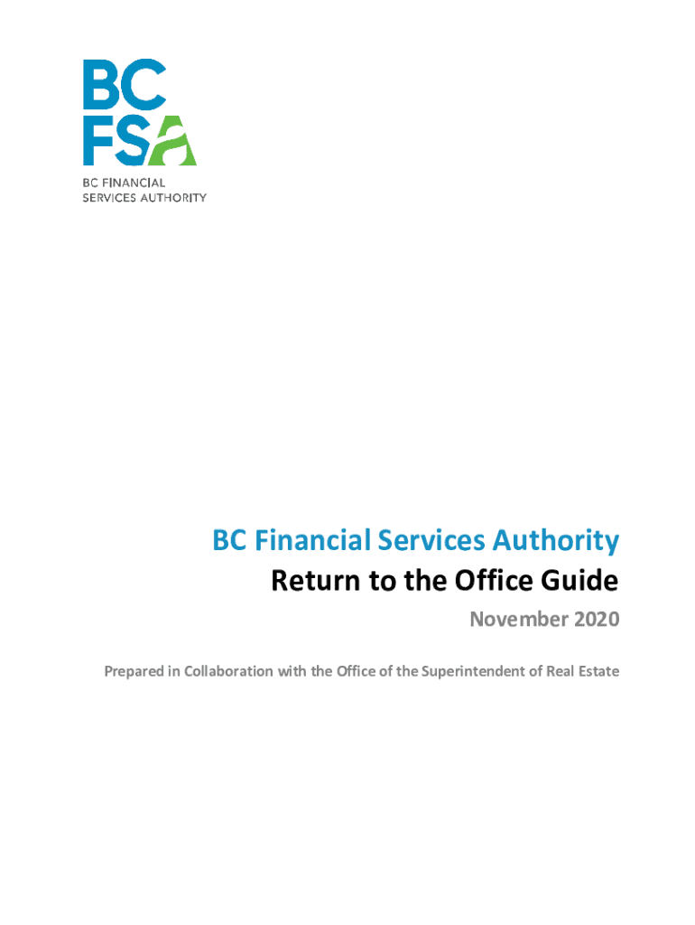 Fillable Online BC Financial Services Authority Financial Statements ...