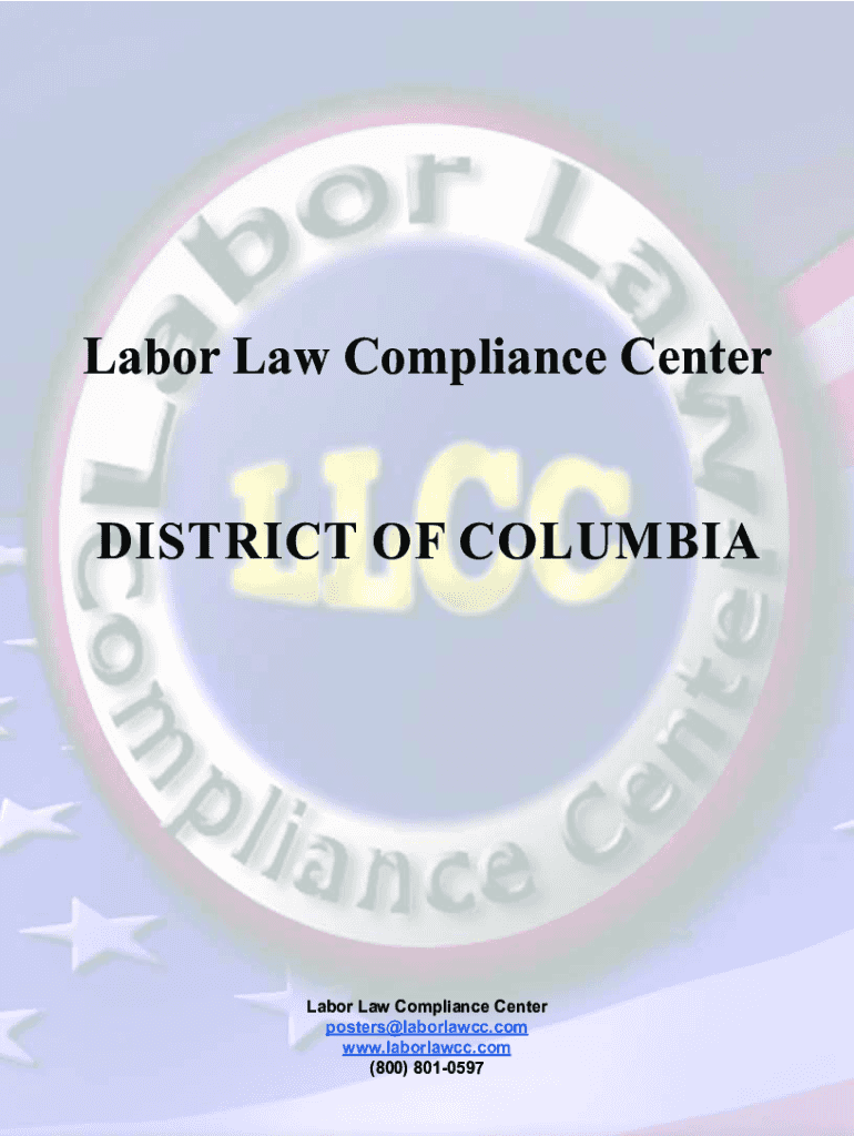 Fillable Online D.C. Labor Law Posters - Labor Law Compliance Center ...