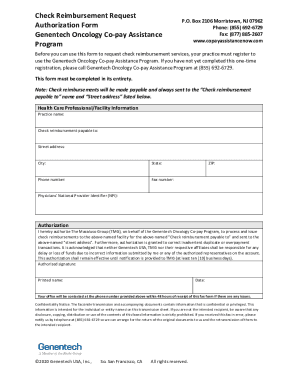 Fillable Online Check Reimbursement Request Authorization Form ...