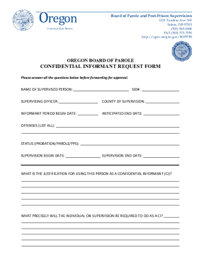 Fillable Online confidential informant request form Fax Email Print ...