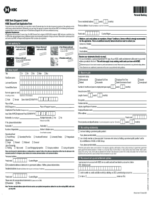 Fillable Online hsbc-secured-card-application-form Fax Email Print ...