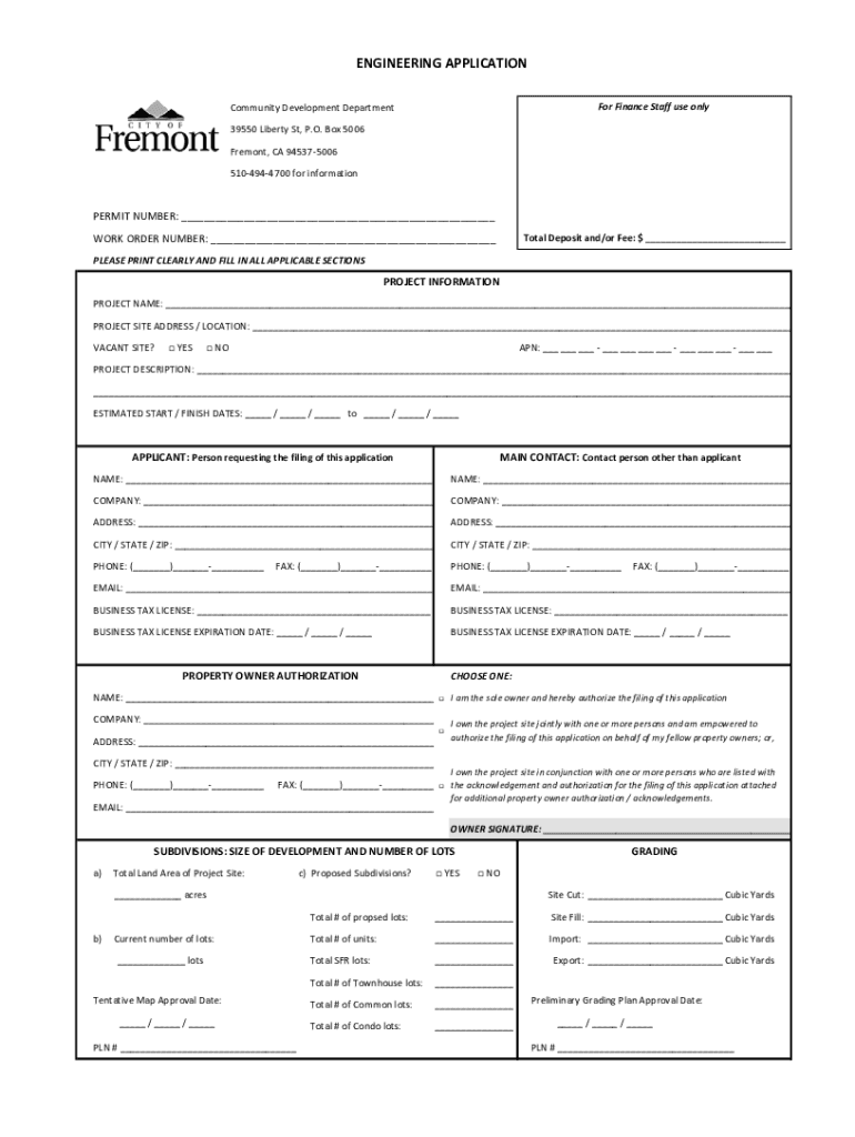 Fillable Online Engineering Application Form Fax Email Print - pdfFiller