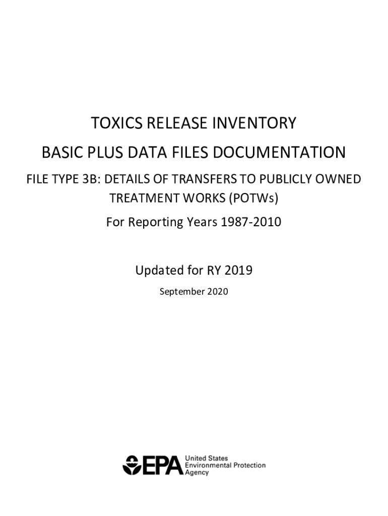 Fillable Online Toxics Release Inventory (TRI) Basic Plus Data Files ...