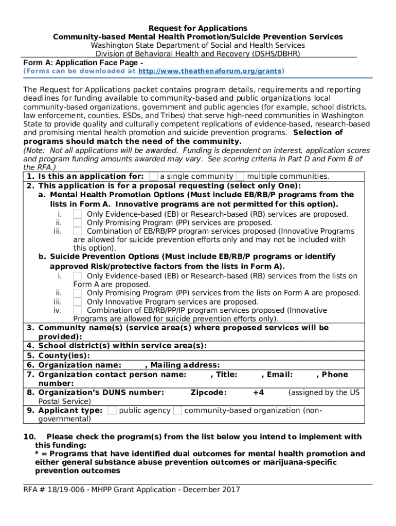 A: Application Face Page - (s can be downloaded ... Doc Template ...