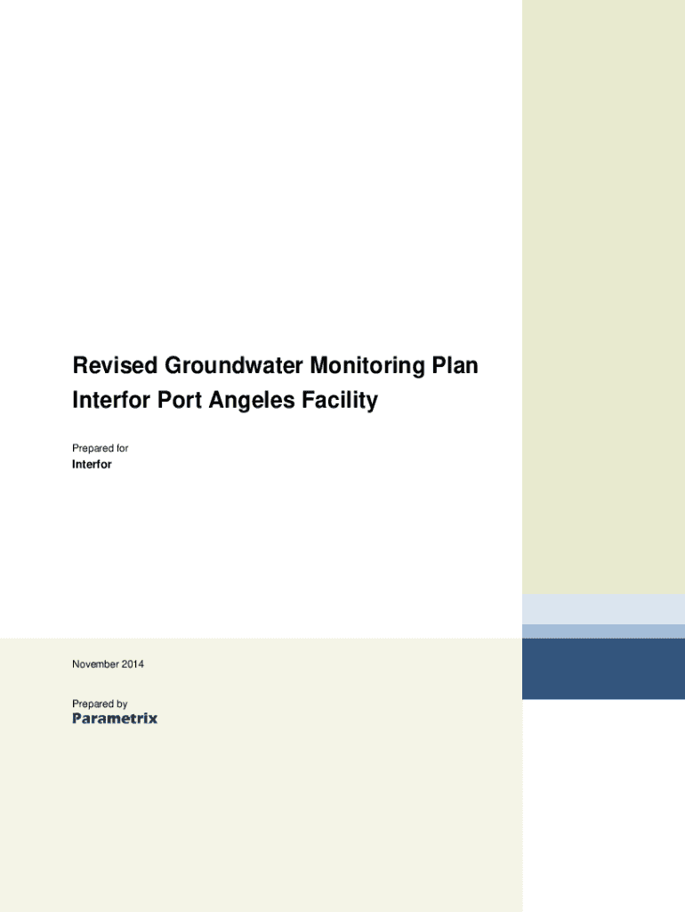 Fillable Online Ground Water Monitoring Plan DesignFlorida Department ...