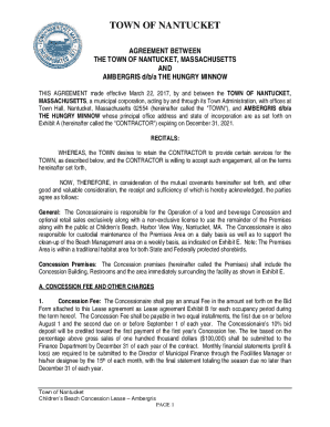 Fillable Online lease agreement exhibit a Fax Email Print - pdfFiller