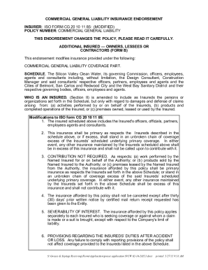 Fillable Online CA Form CG 20 10 11 85 - Fill and Sign Printable ...