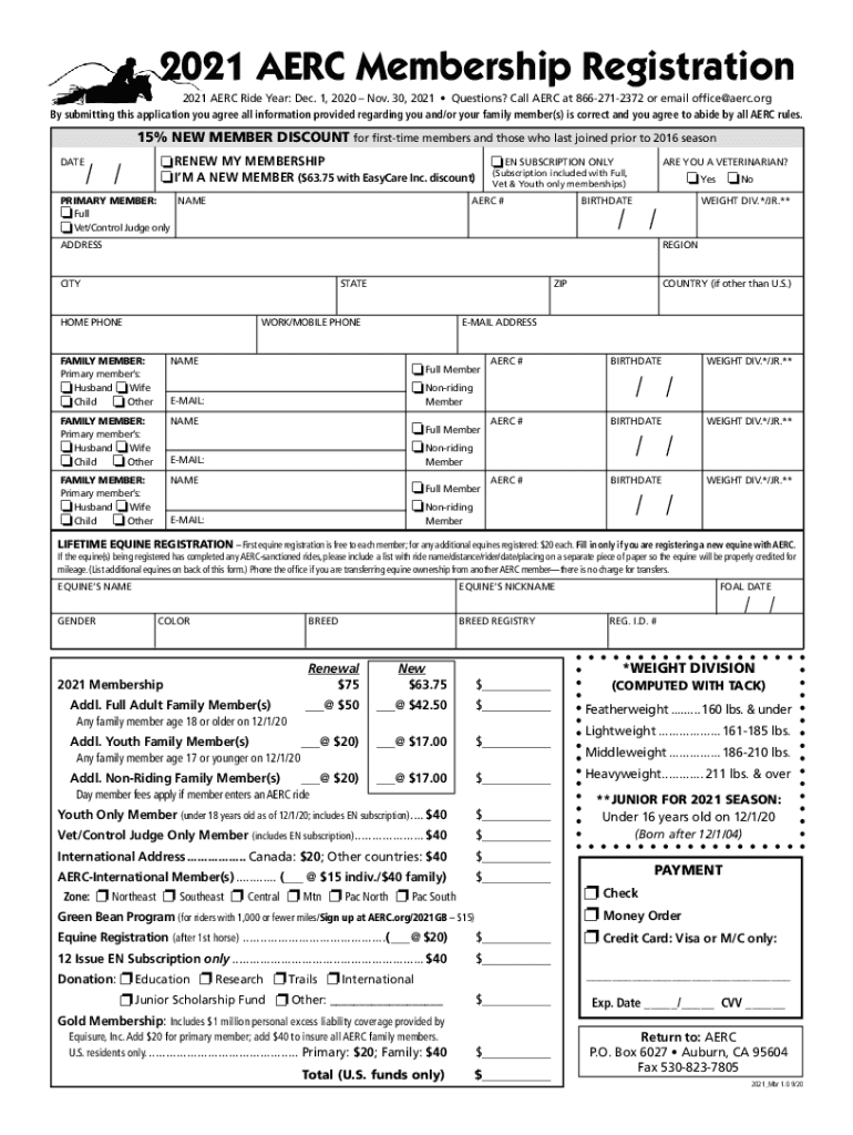 Fillable Online AERC Online Fax Email Print - pdfFiller