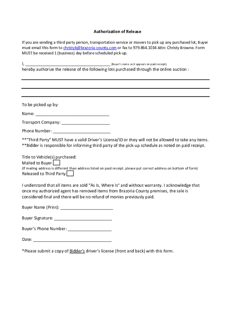 Fillable Online Tips to Write Third Party Authorization Letter - Sample ...