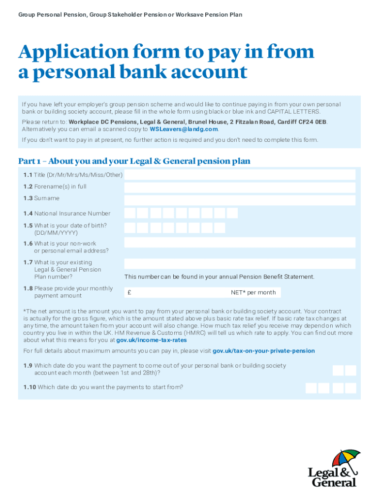 Fillable Online What is a group personal pension? - Money Advice ...