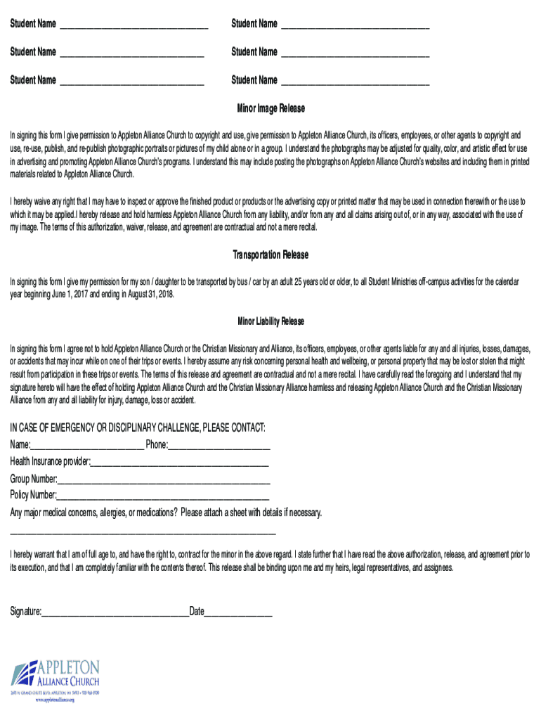 Fillable Online 1718 Release form Fax Email Print - pdfFiller