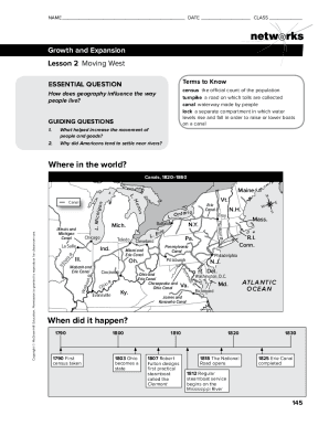 Fillable Online Growth and Expansion Lesson 1 A Growing Economy Fax ...