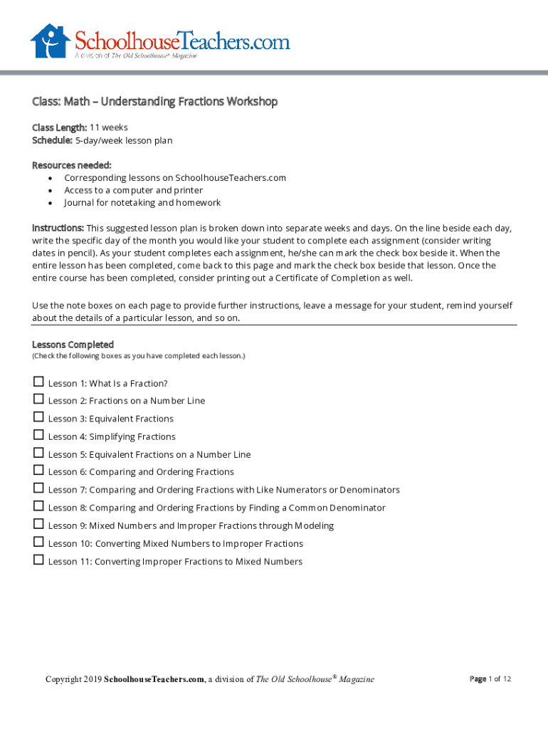 Fillable Online Math Workshop Plan Template Worksheets & Teaching ...