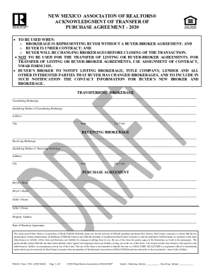 Fillable Online NEW FORM 2504 - Acknowledgement of Transfer of Purchase ...