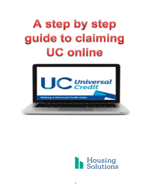 Fillable Online How to claim Universal Credit: step by step - GOV.UK ...