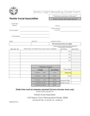 Fillable Online District Sight-Reading Order Form - fva.net Fax Email ...