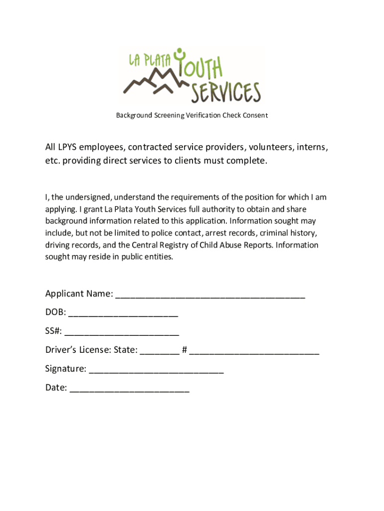 Fillable Online Home Caregiver Consent & Authorization Background Check ...