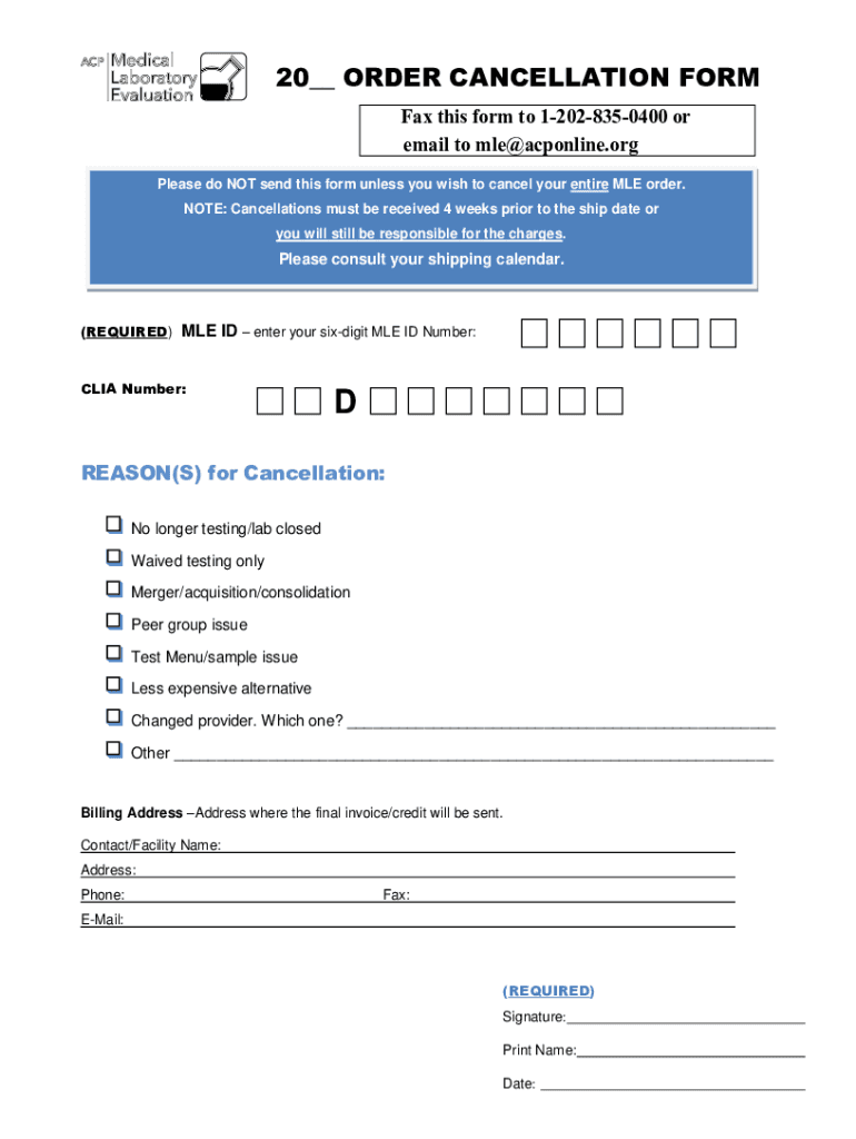 Fillable Online Order Cancellation Form TemplateJotForm Fax Email Print ...