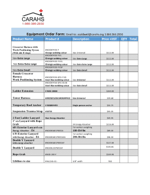 Fillable Online Customers Equip Order Form 2019.docx Fax Email Print ...