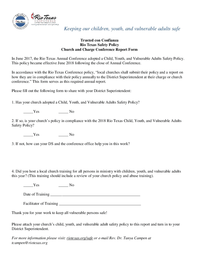 Fillable Online Safety Policy Template (use this template to create ...