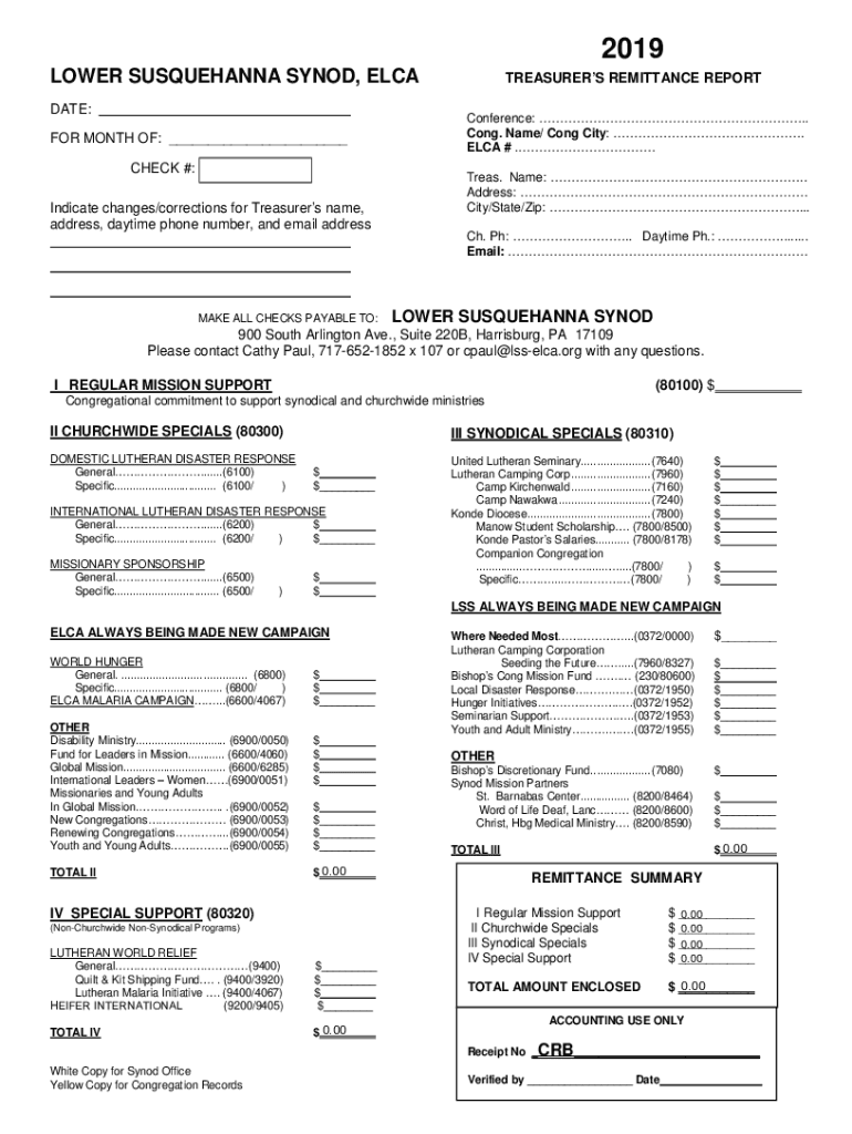 Fillable Online Resource Center - Lower Susquehanna Synod Fax Email ...