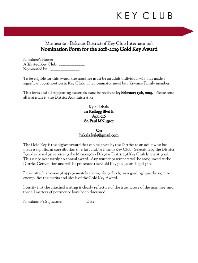 Fillable Online Key club treasurer Fax Email Print - pdfFiller