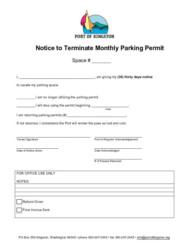 Fillable Online Parking RulesSample Letter From Landlord To ...