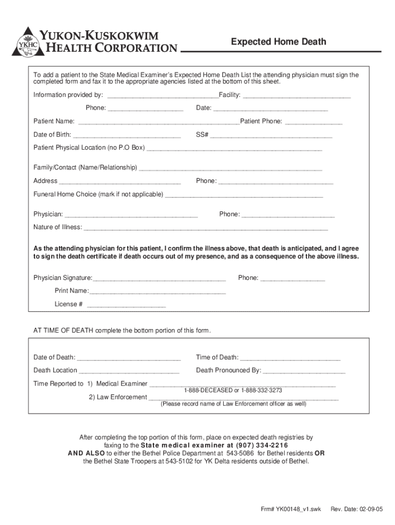 Fillable Online Completing medical certificates of death: Who's ...