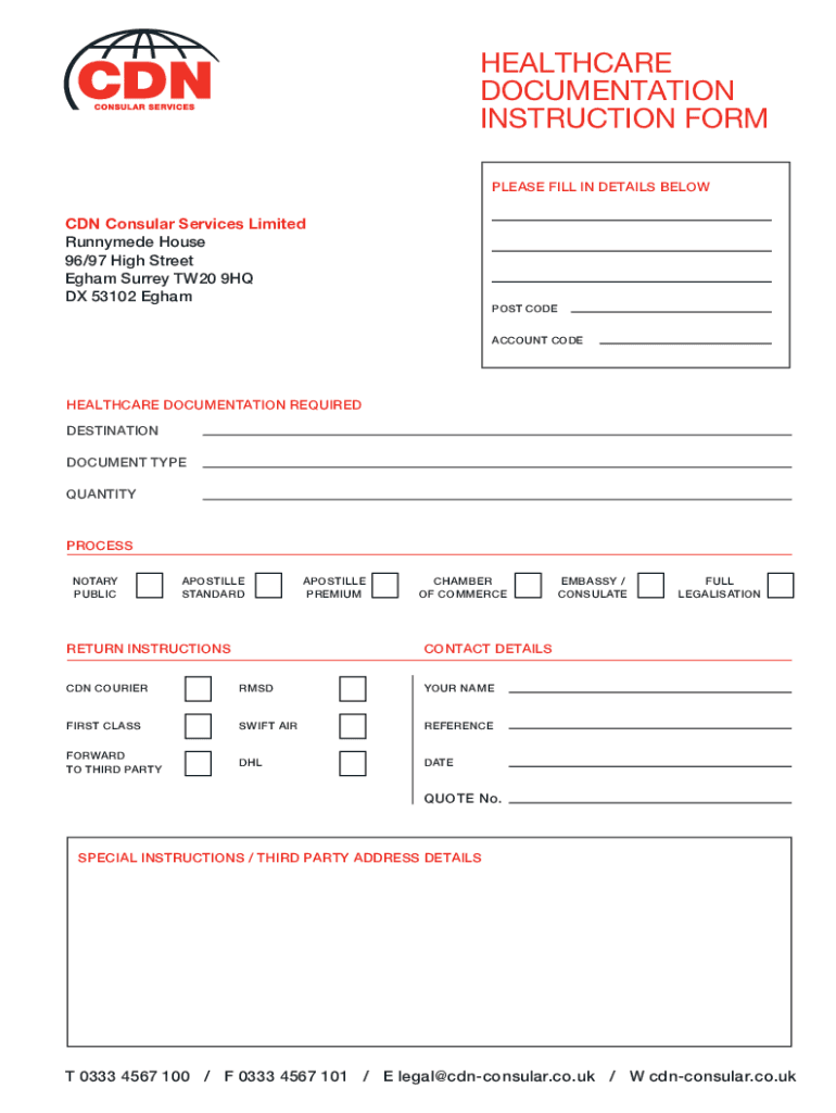 Fillable Online CDNHC INST FORM Fax Email Print - pdfFiller