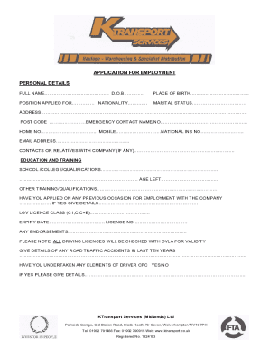 Fillable Online FREE 31+ Employment Application Sample Forms in PDFMS Word ... Fax Email Print ...