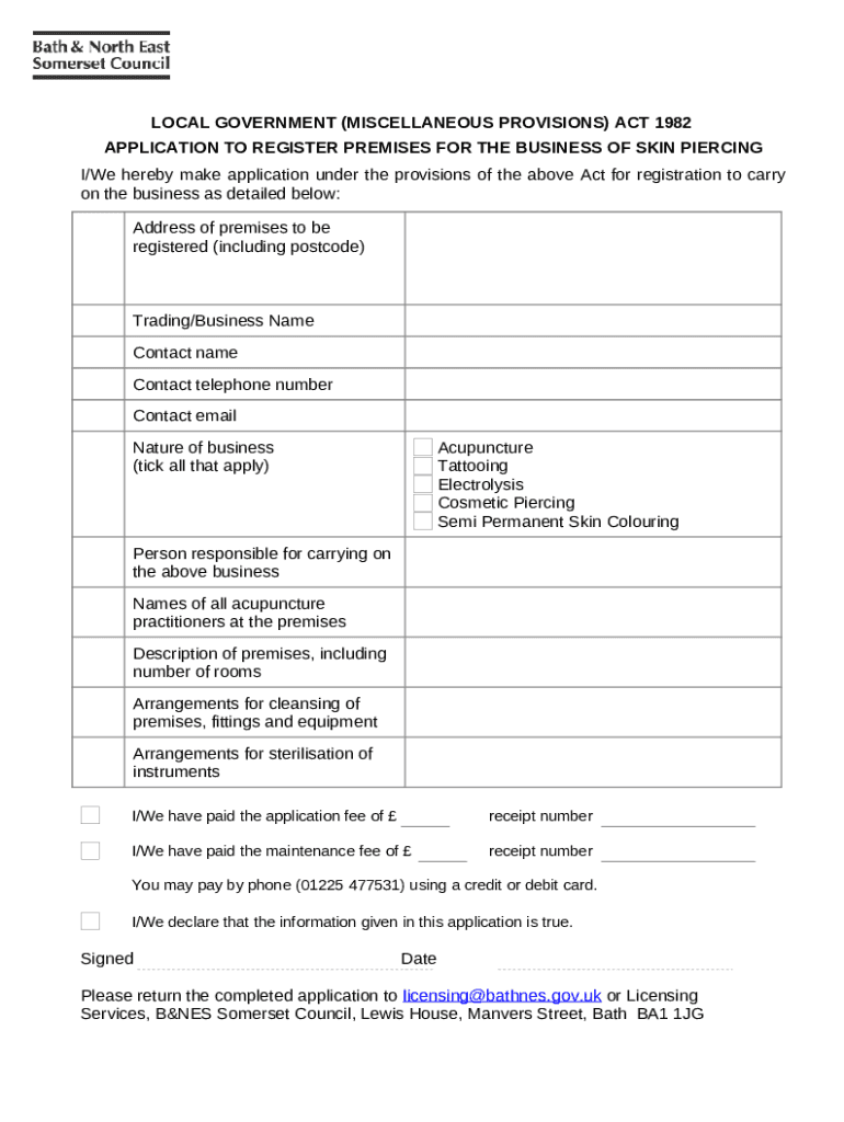 Local Government (Miscellaneous Provisions) Act 1982 ...THE LOCAL ...