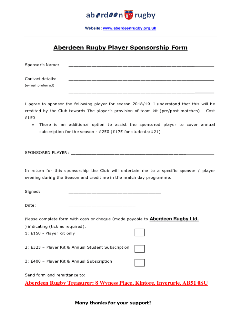 Fillable Online PDF Player Sponsorship Form - Aberdeen Grammar Rugby ...