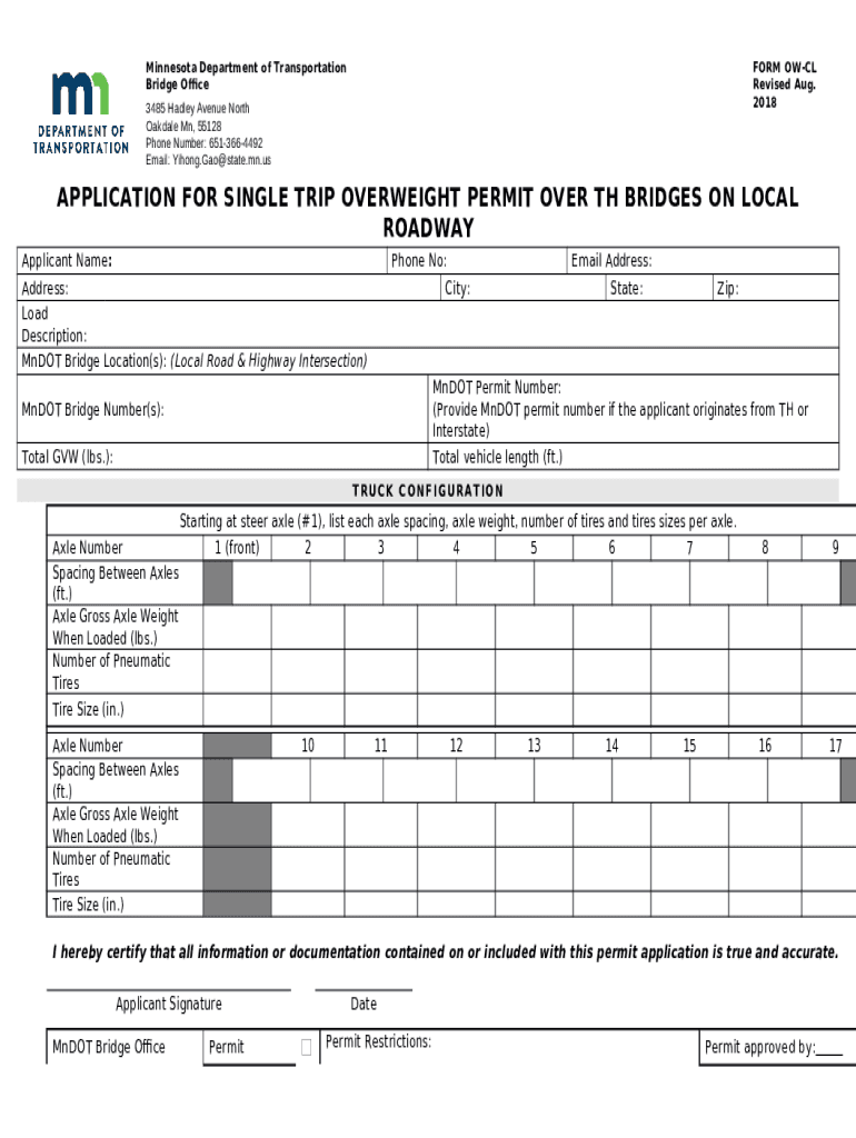 Transportation Permits (Oversize/Overweight Vehicles) Caltrans Doc ...