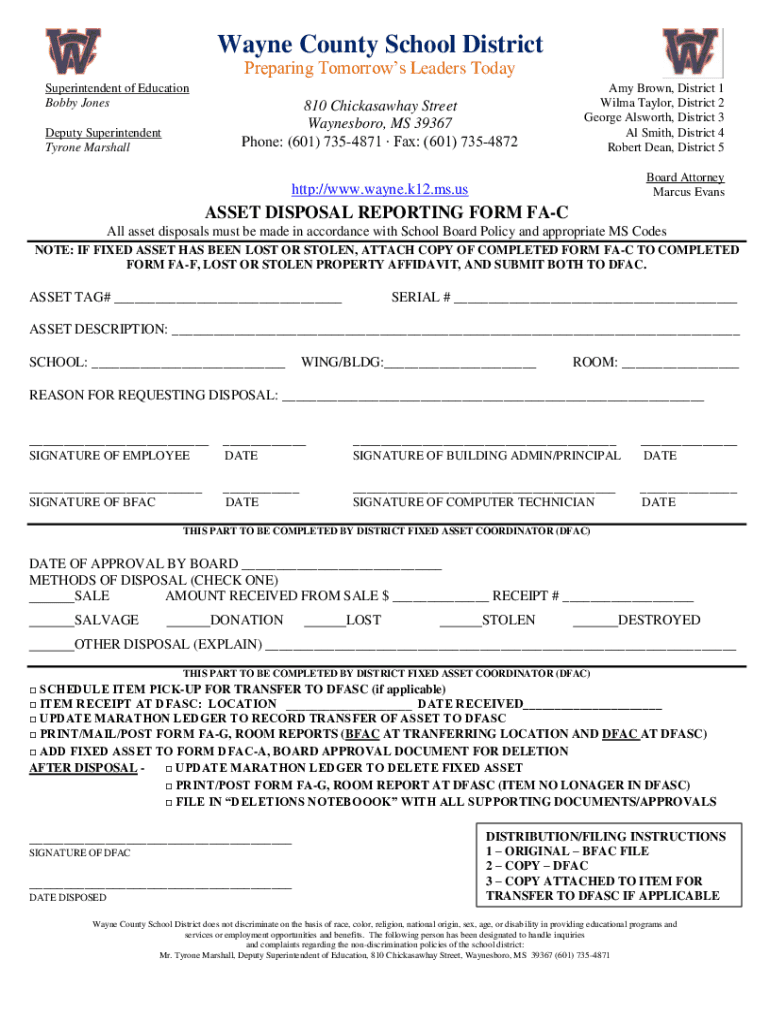 Fillable Online Student Withdrawal Form - Lakeshore Public Schools Fax ...