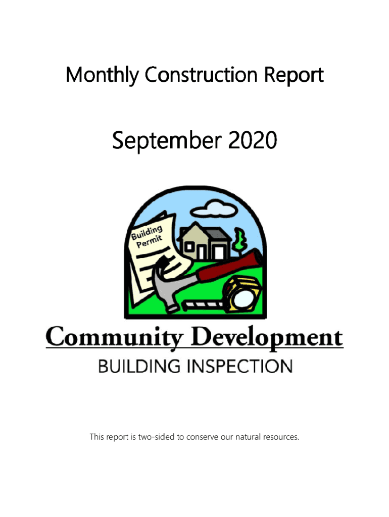 Fillable Online Building Construction Monthly Progress Report ...