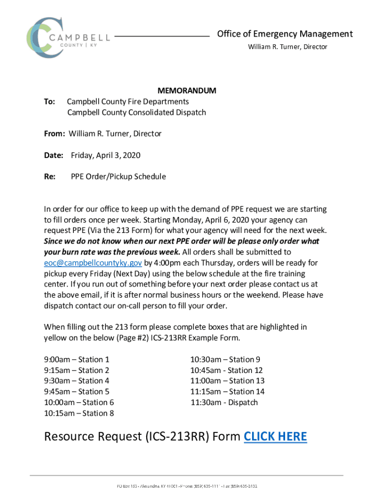 Fillable Online Resource Request (ICS-213RR) Form CLICK HERE Fax Email ...