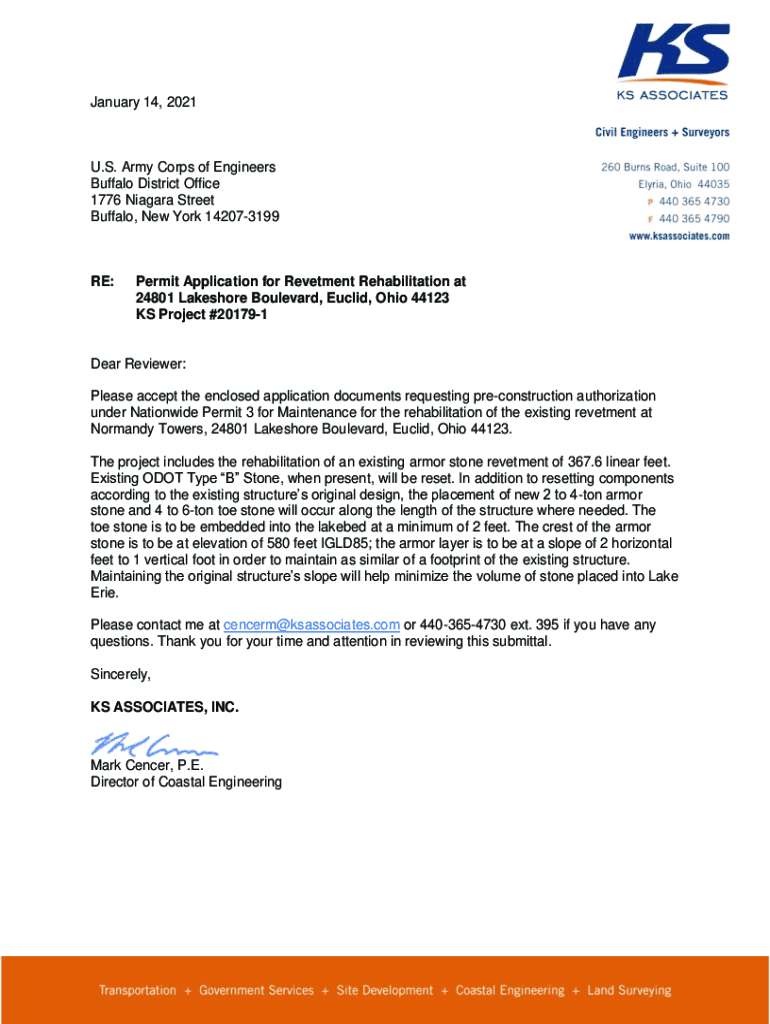 Fillable Online 20179-1 USACE Application - With Forms1.pdf Fax Email ...