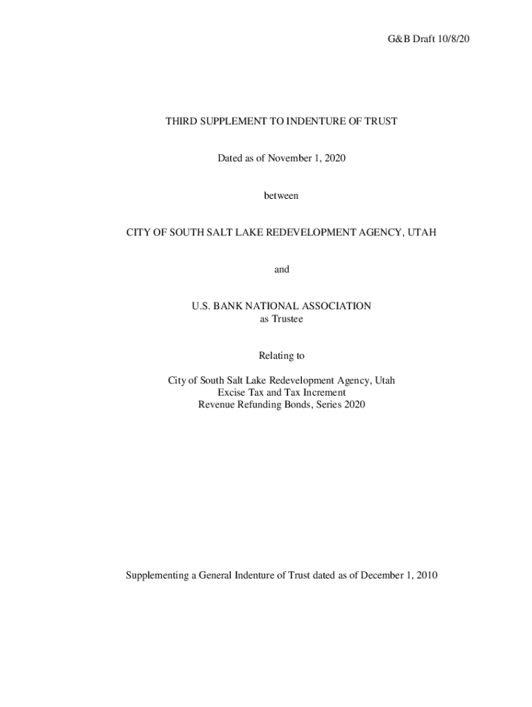 Fillable Online Third Supplement to Indenture of Trust Fax Email Print ...