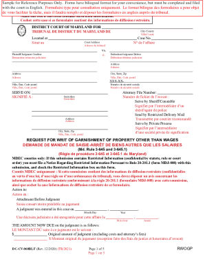 Fillable Online Sample Form CC-DC-041-BLR Download Printable PDF or ...