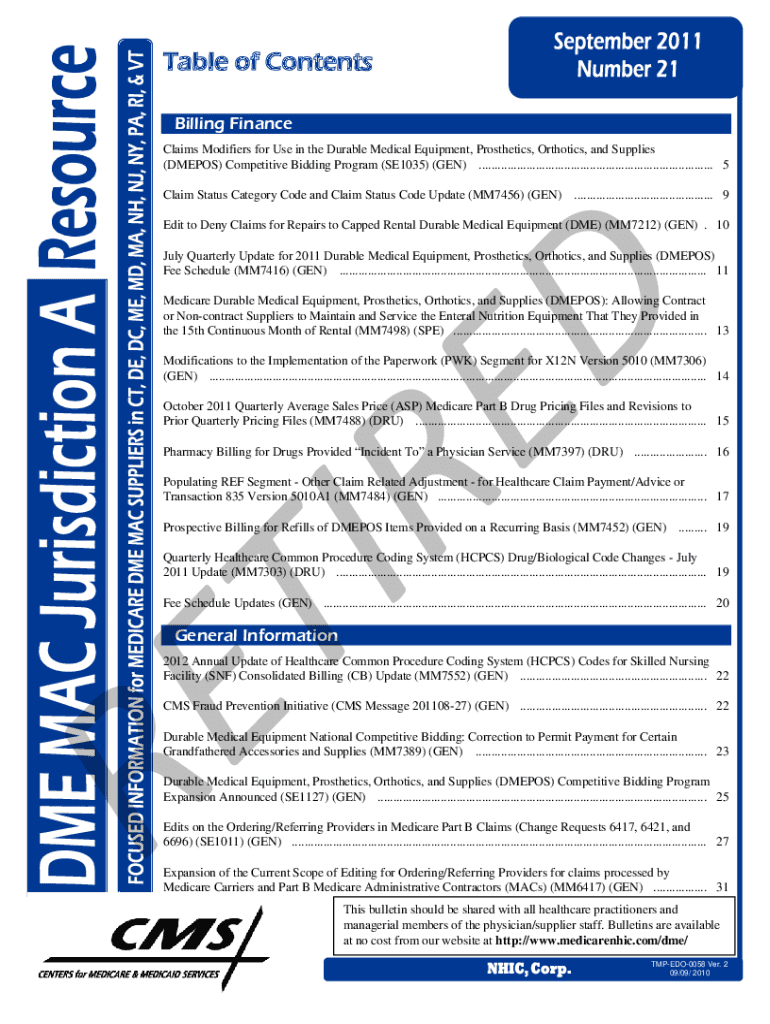 Fillable Online DME Bulletin Layout Template Fax Email Print - pdfFiller