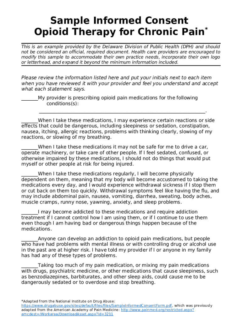 Ined Consent Document Template and GuidelinesConsent for Long-Term ...