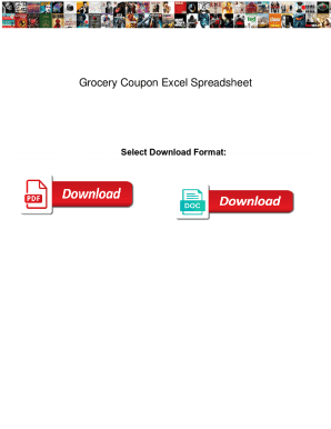 Fillable Online Coupon Savings Tracker Template for Excel Fax Email ...